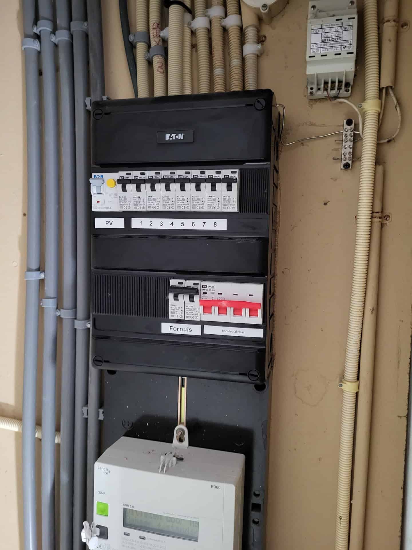 Installatie groepenkast - Green Movement